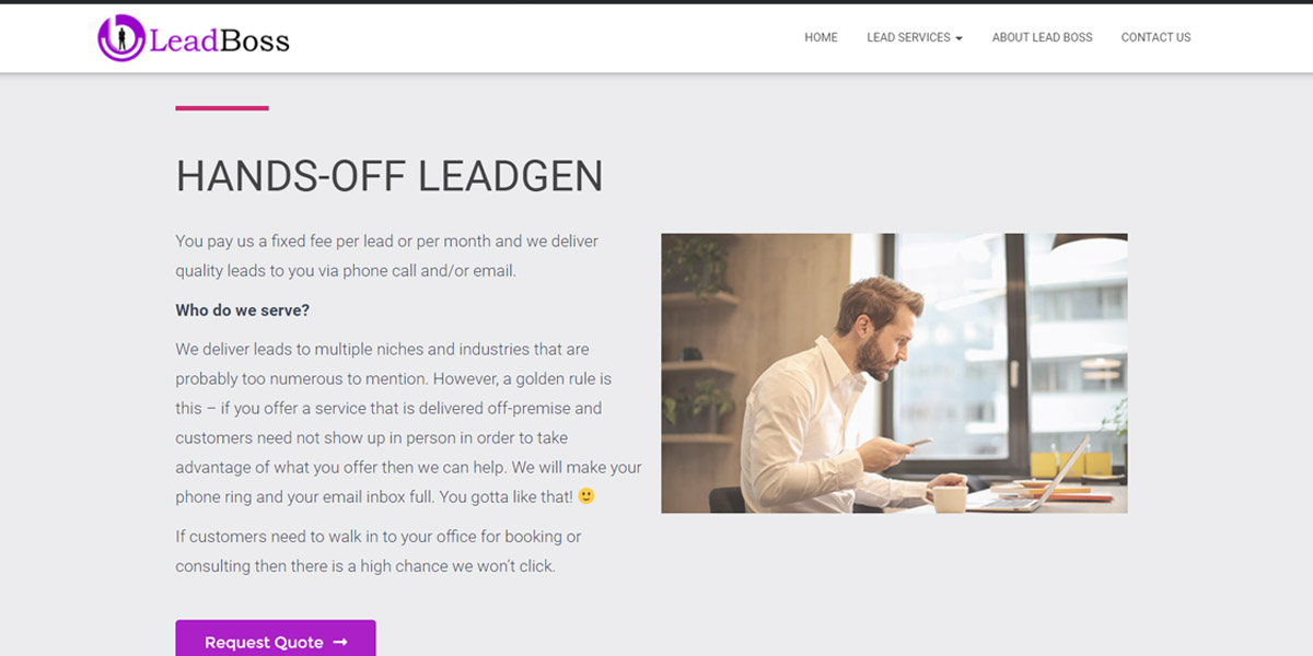 Hands-off Leadgen | LeadBoss